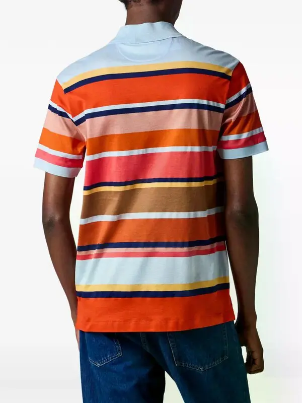 Paul Smith Bold Stripe Cotton Polo Shirt