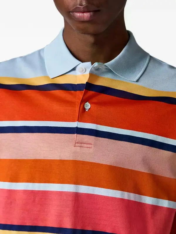 Paul Smith Bold Stripe Cotton Polo Shirt