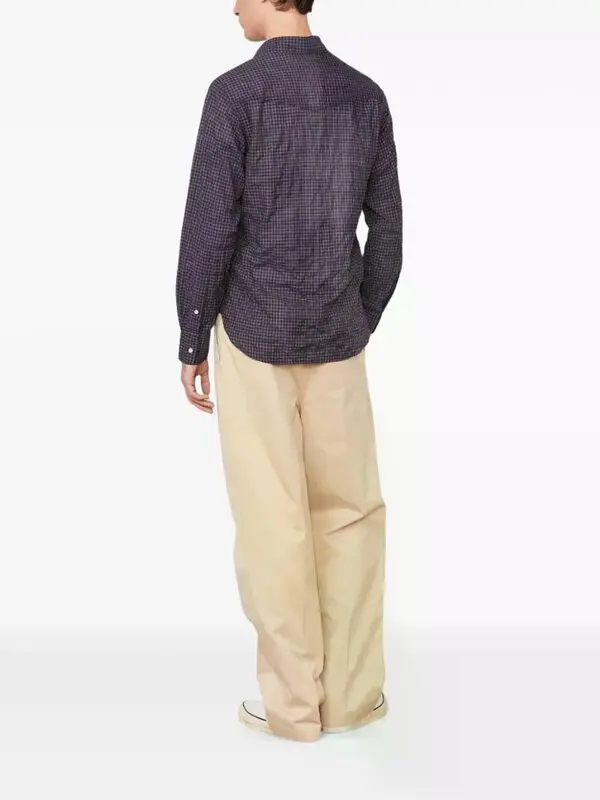 Officine Générale Check-pattern Long-sleeve Shirt