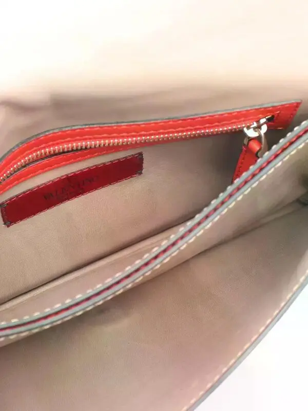 Valentino Garavani 2010s Rockstud Clutch Bag - Red
