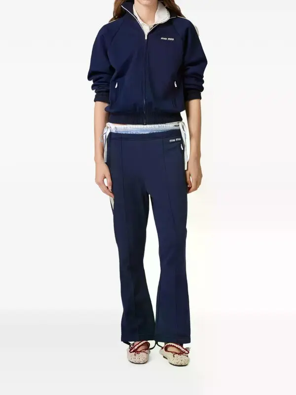 Miu Miu Side-stripe Track Jacket
