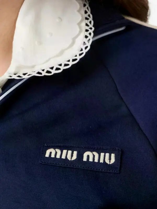 Miu Miu Side-stripe Track Jacket