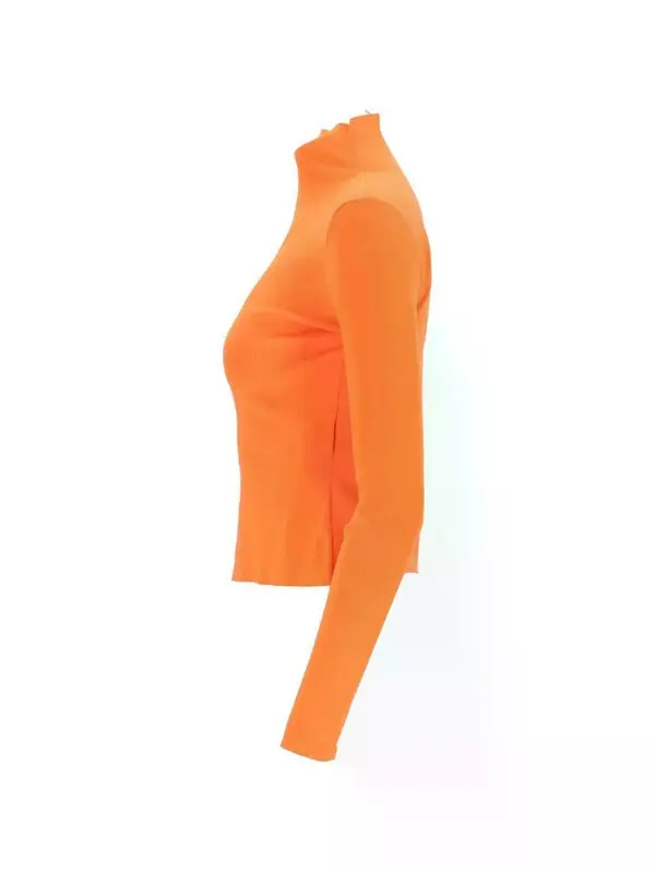 Versace Ribbed Turtleneck Top