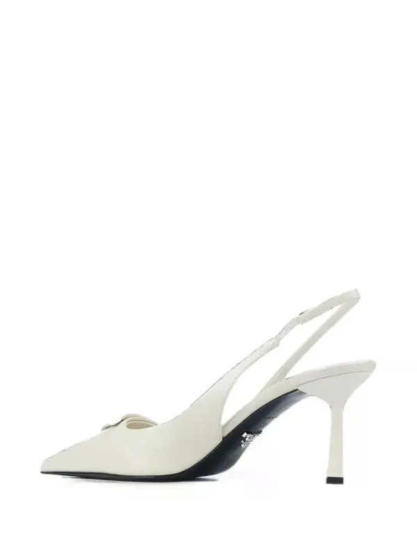 Prada Logo-plaque Slingback Pumps