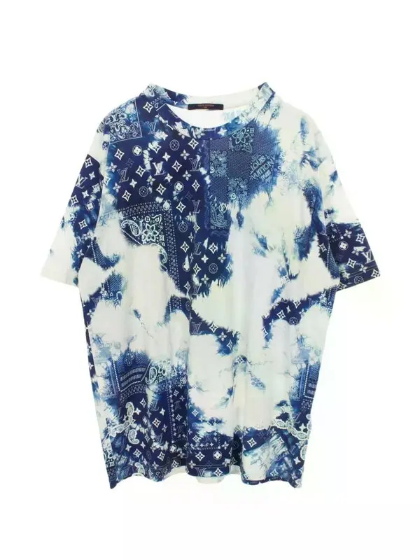LOUIS VUITTON 2010s Monogram Bandana T-shirt - Blue