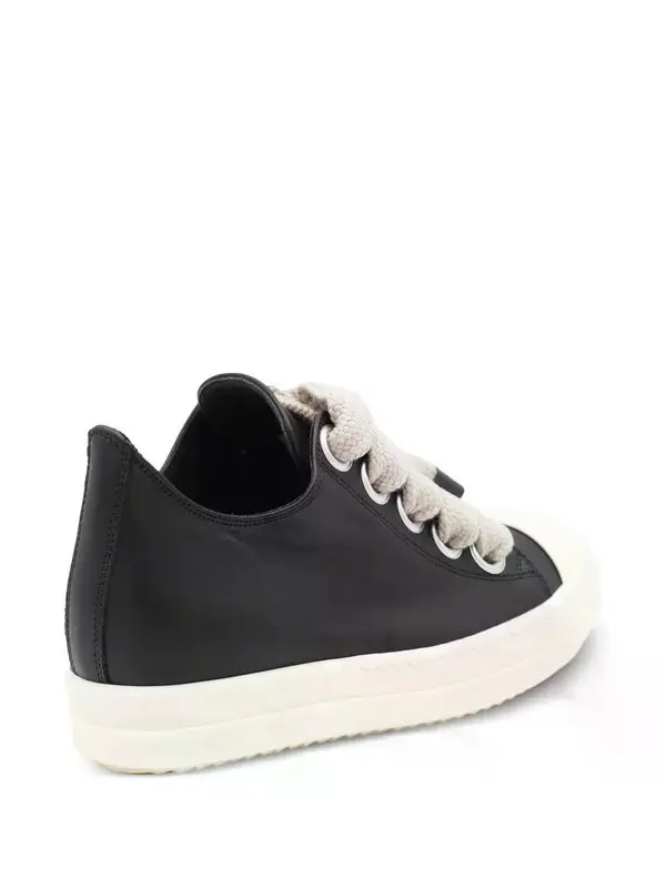Rick Owens Oversized-lace Leather Sneakers