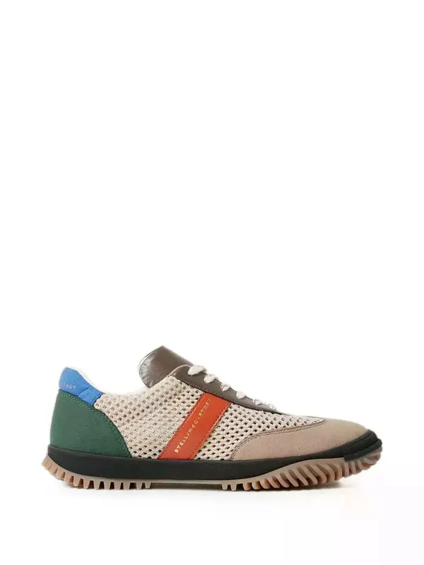 Stella McCartney Mesh-panelled Lace-up Sneakers - Neutrals