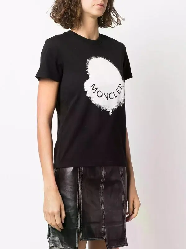 Moncler Logo Print Cotton T-shirt