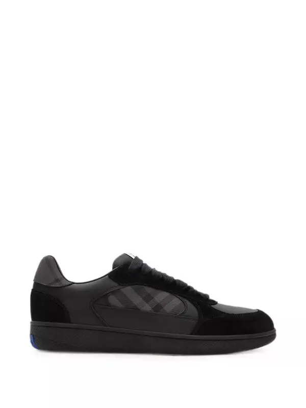 Burberry Terrace Check-panel Sneakers - Black