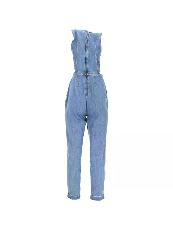 Philosophy Di Lorenzo Serafini V-neck Denim Jumpsuit