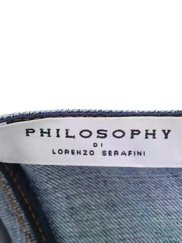 Philosophy Di Lorenzo Serafini V-neck Denim Jumpsuit