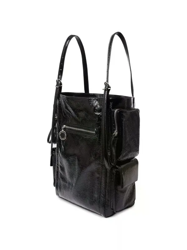 Stella McCartney Crinkled Finish Multi-pocket Tote Bag