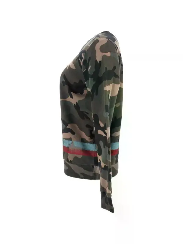 Valentino Garavani Camouflage Distressed Sweatshirt
