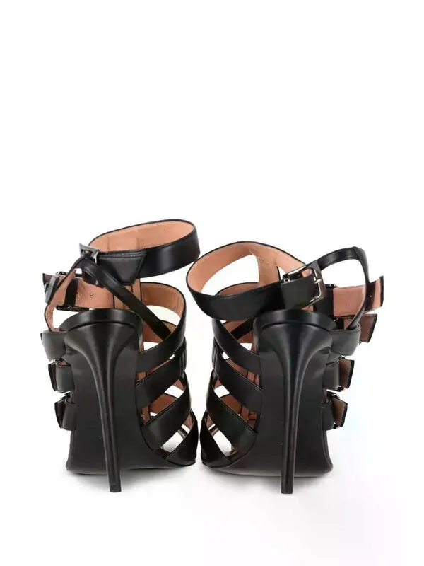Roland Mouret Buckled Leather Sandals
