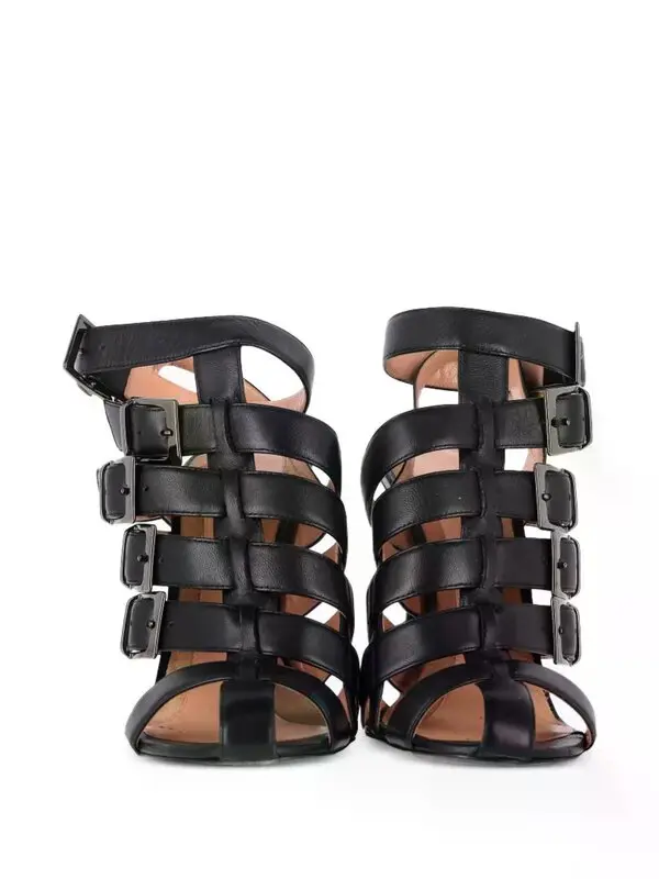 Roland Mouret Buckled Leather Sandals