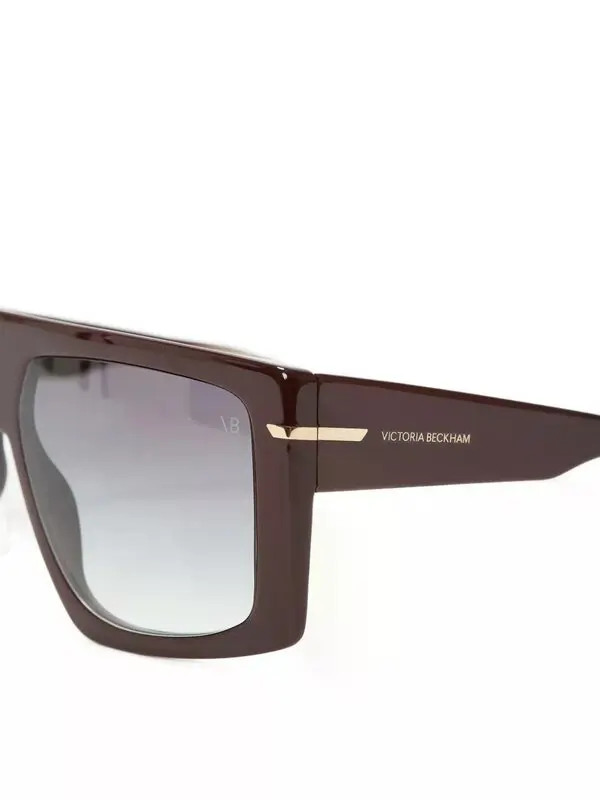 Victoria Beckham Oversized Flat-top Sunglasses
