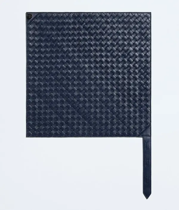 Bottega Veneta Leather Intrecciato Foulard - Eclipse