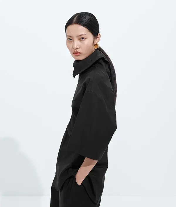 Bottega Veneta Compact Cotton Toile Top