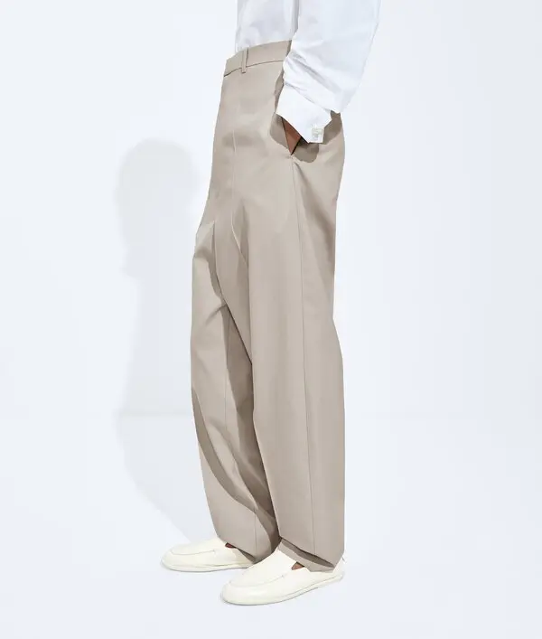 Bottega Veneta Wool And Cotton Trousers