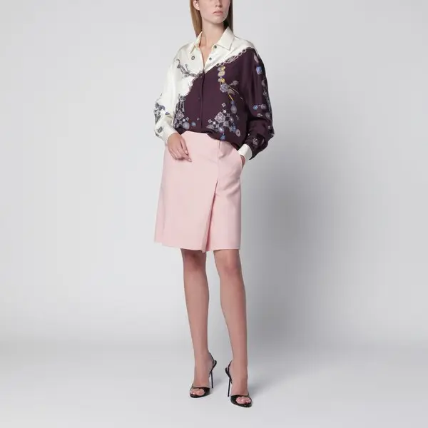 Versace Twill "stolen Jewels" Printed Shirt - Multicolor
