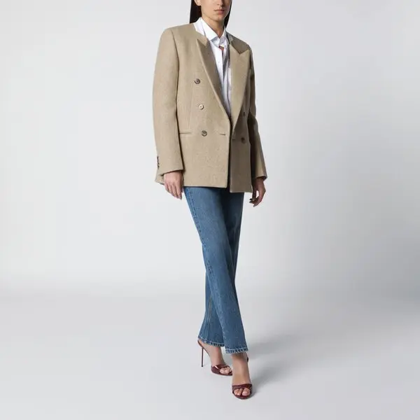 Victoria Beckham Julia Jeans In Cotton Denim