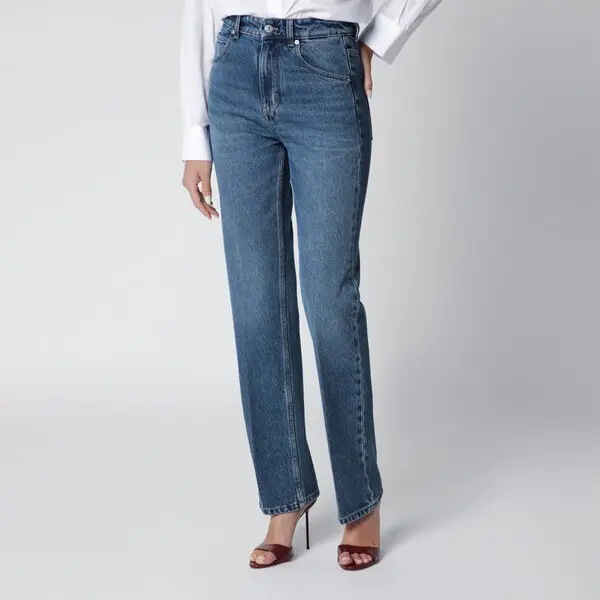 Victoria Beckham Julia Jeans In Cotton Denim