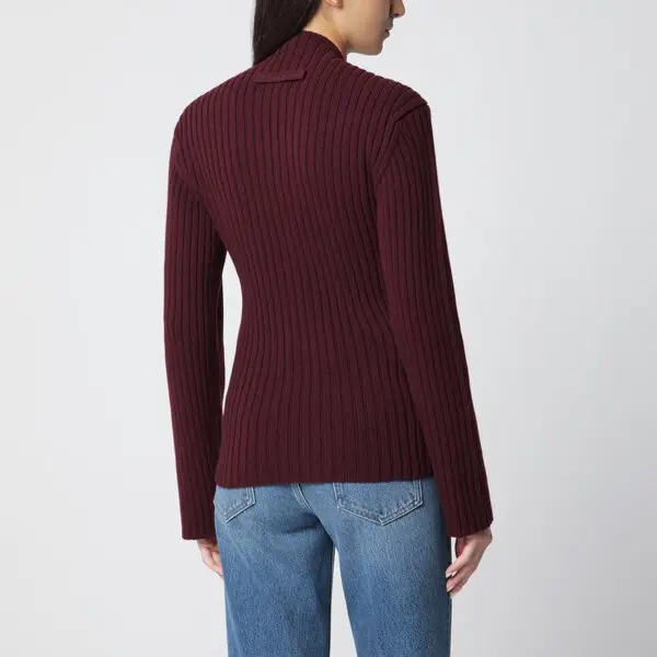 Victoria Beckham Ribbed Wool And Cashmere Blend Sweater