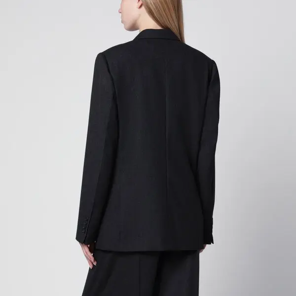 Victoria Beckham Dark Double-breasted Wool Jacket