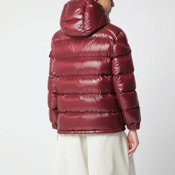 Moncler Dark Maire Down Jacket In Nylon Laqu - Red