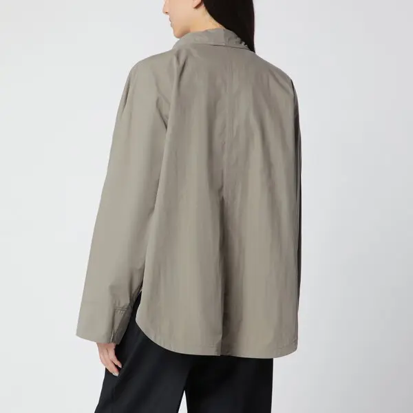 TOTEME Windbreaker Jacket In Clove Cotton Blend - Grey