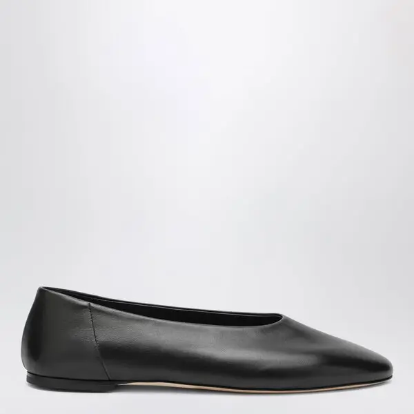 TOTEME Slip-on Nappa Ballet Flats In Leather - Black