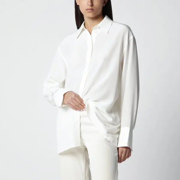 TOTEME Silk Crêpe De Chine Shirt - White