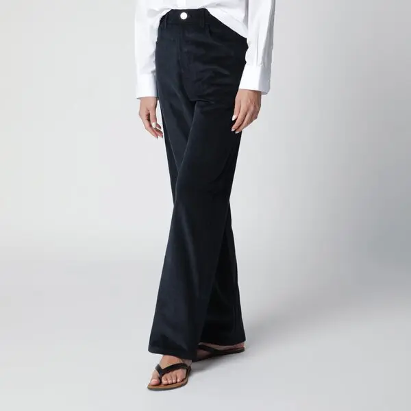 RÓHE Midnight Corduroy Trousers - Blue