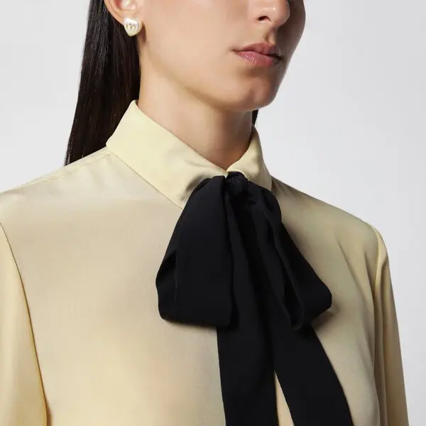 Valentino Garavani Silk Bow Shirt