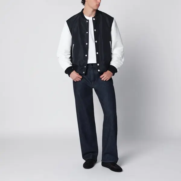 Givenchy Navy/white Satin Varsity Jacket