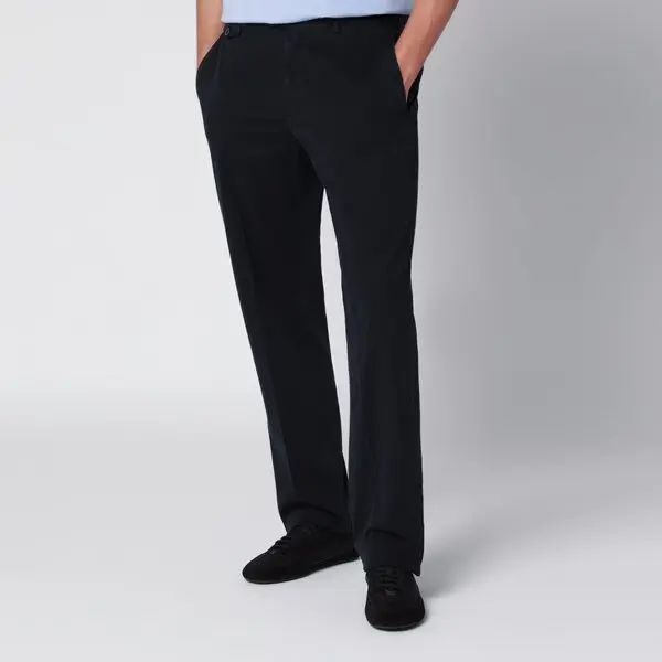 PT TORINO Navy Cotton Trousers