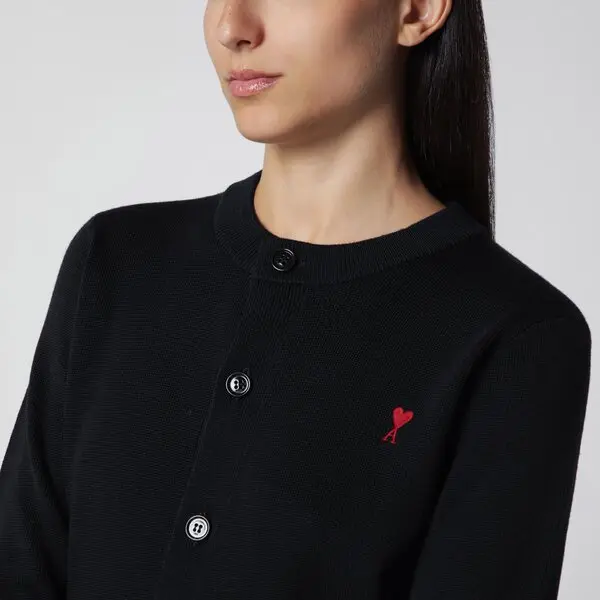 AMI Paris Wool De Coeur Cardigan