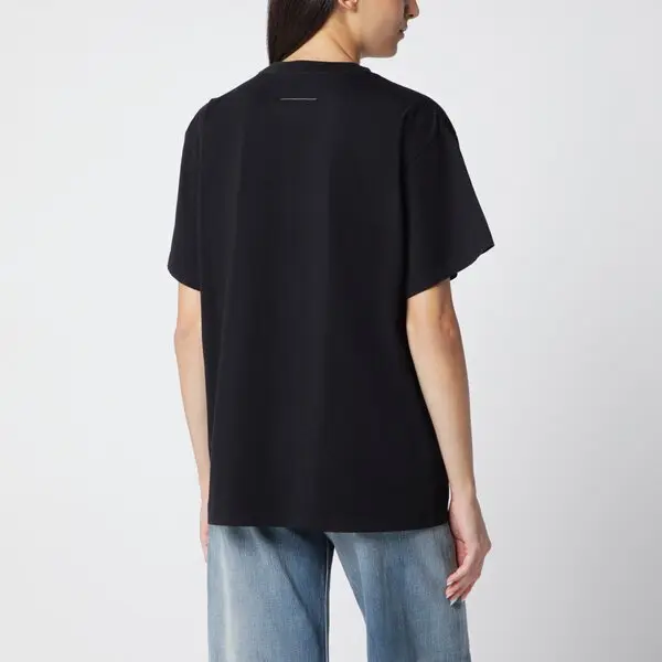 MAISON MARGIELA Cotton Jersey T-shirt With Numeric Logo Patch