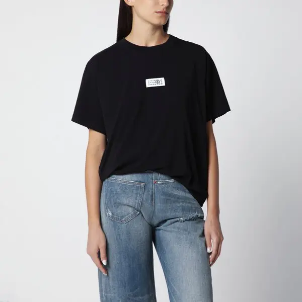 MAISON MARGIELA Cotton Jersey T-shirt With Logo Patch