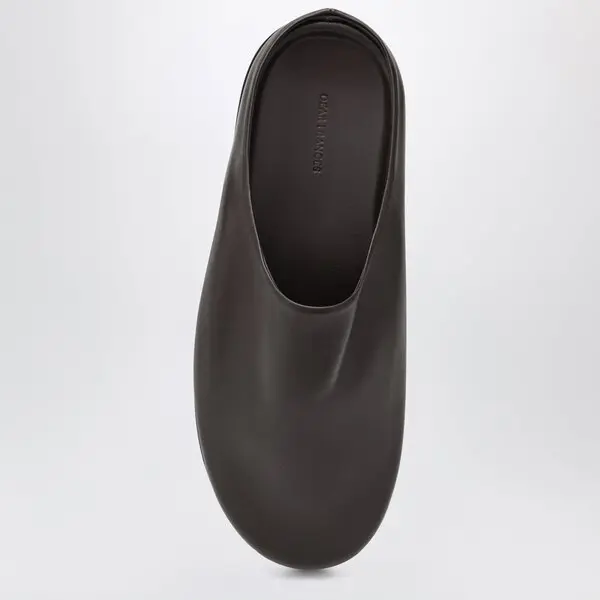 Dear Frances Espresso Leather Vico Mules - Brown
