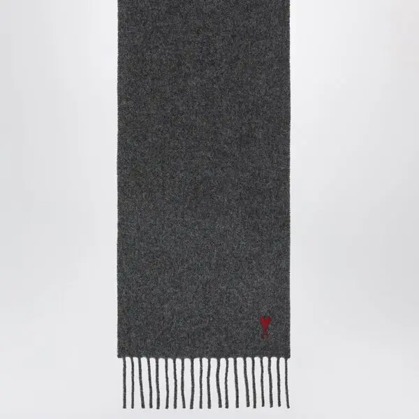 AMI Paris De Caur Wool Scarf