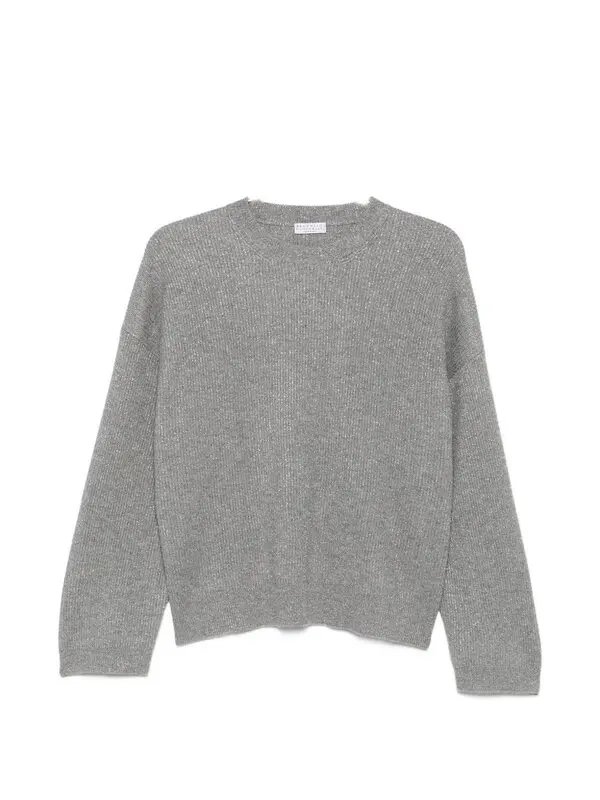 Brunello Cucinelli Cashmere Crewneck Sweater - Grey