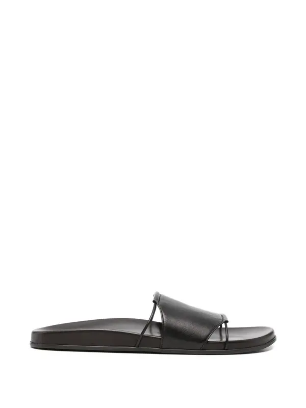 THE ROW Vivienne Leather Slide Sandals
