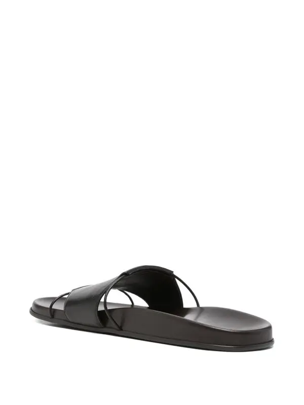 THE ROW Vivienne Leather Slide Sandals