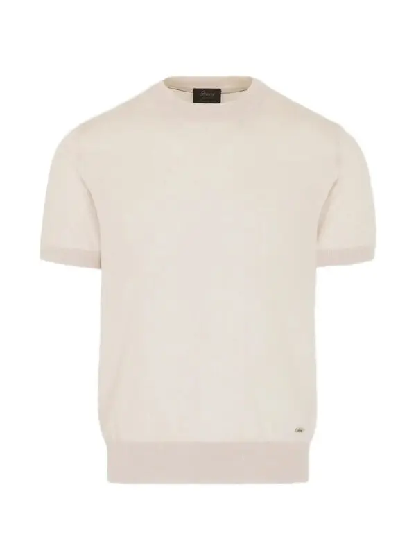 Brioni Cashmere And Silk T-shirt - White