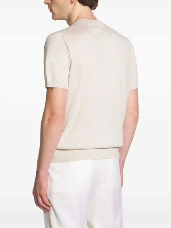 Brioni Cashmere And Silk T-shirt - White