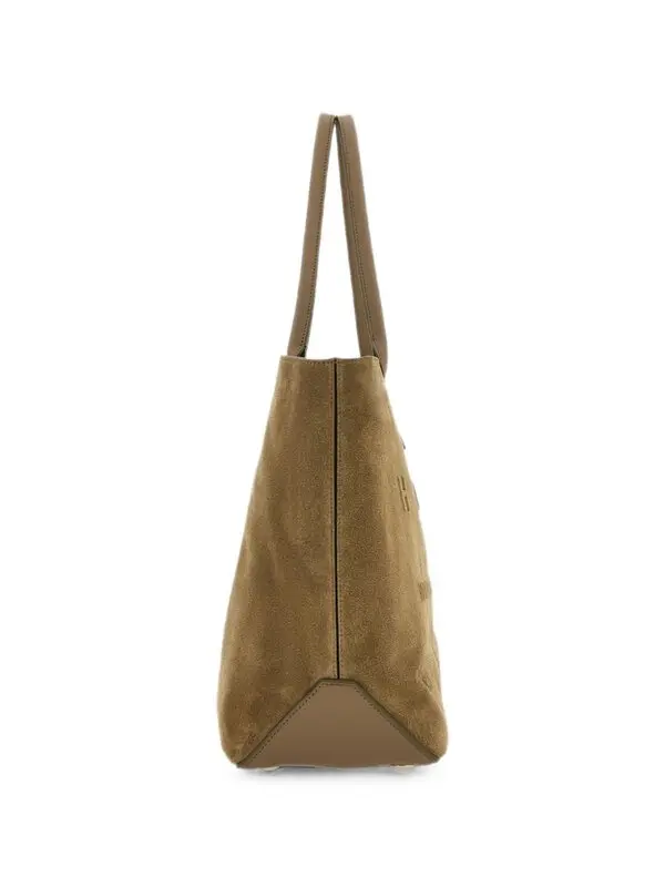 Hogan Address Medium Leather Tote Bag - Brown