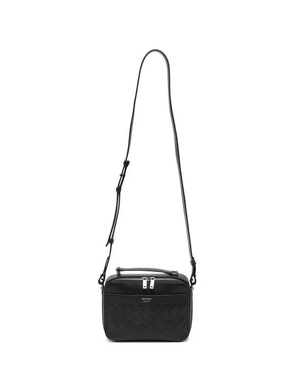 FERRAGAMO Leather Crossbody Bag - Black