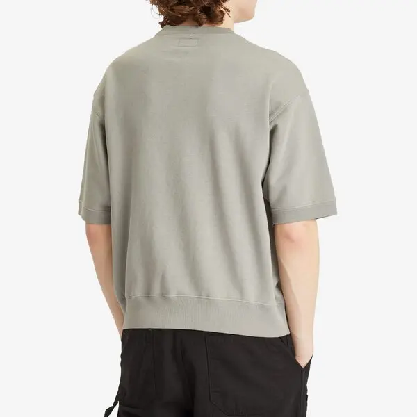 BEAMS Short Sleeve Sweatshirt With Appliqué Graphic