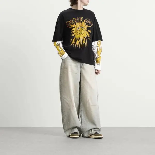 Amiri Burnt Out Double Layer T-shirt